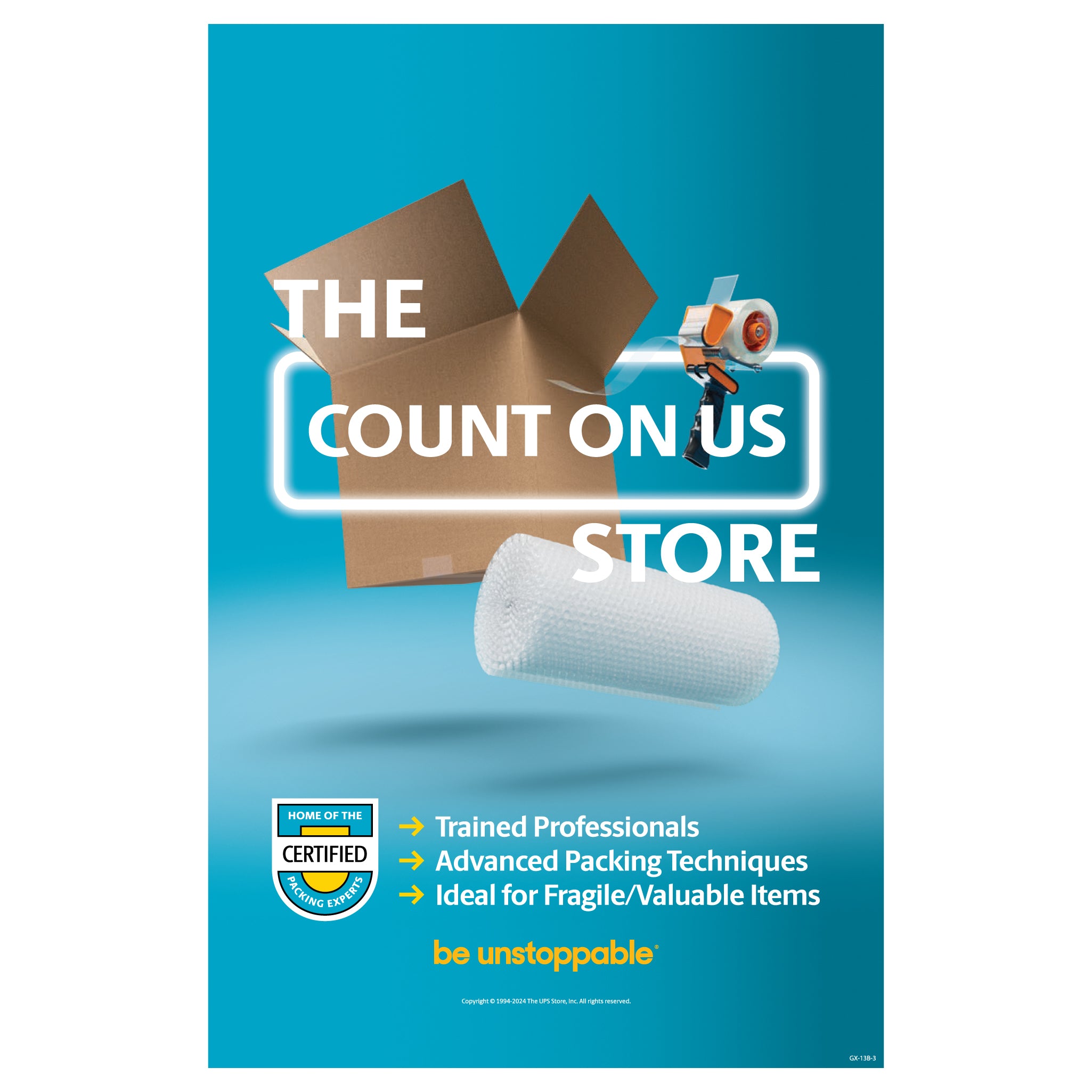 Wall Poster - THE COUNT ON US STORE [GX-13B] – TUPSS.yunker.com