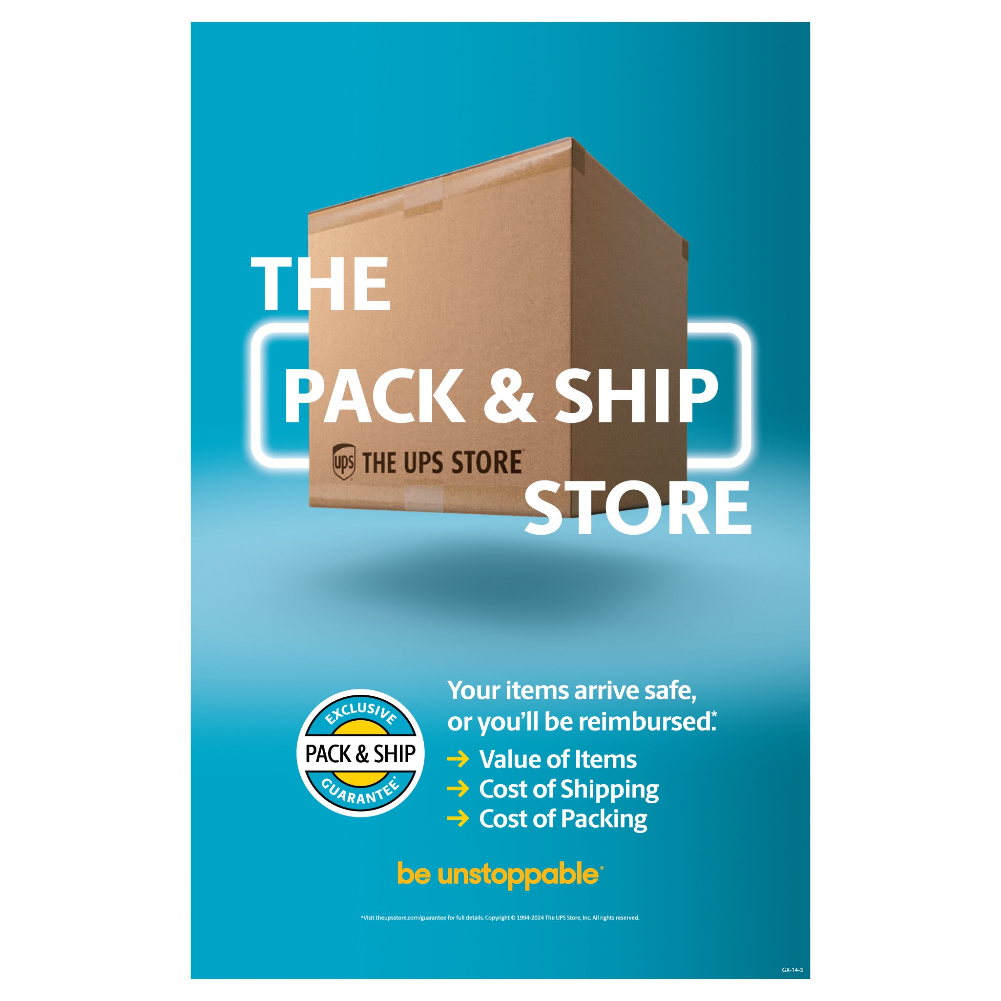 Wall Poster - THE PACK & SHIP STORE [GX-14] – TUPSS.yunker.com