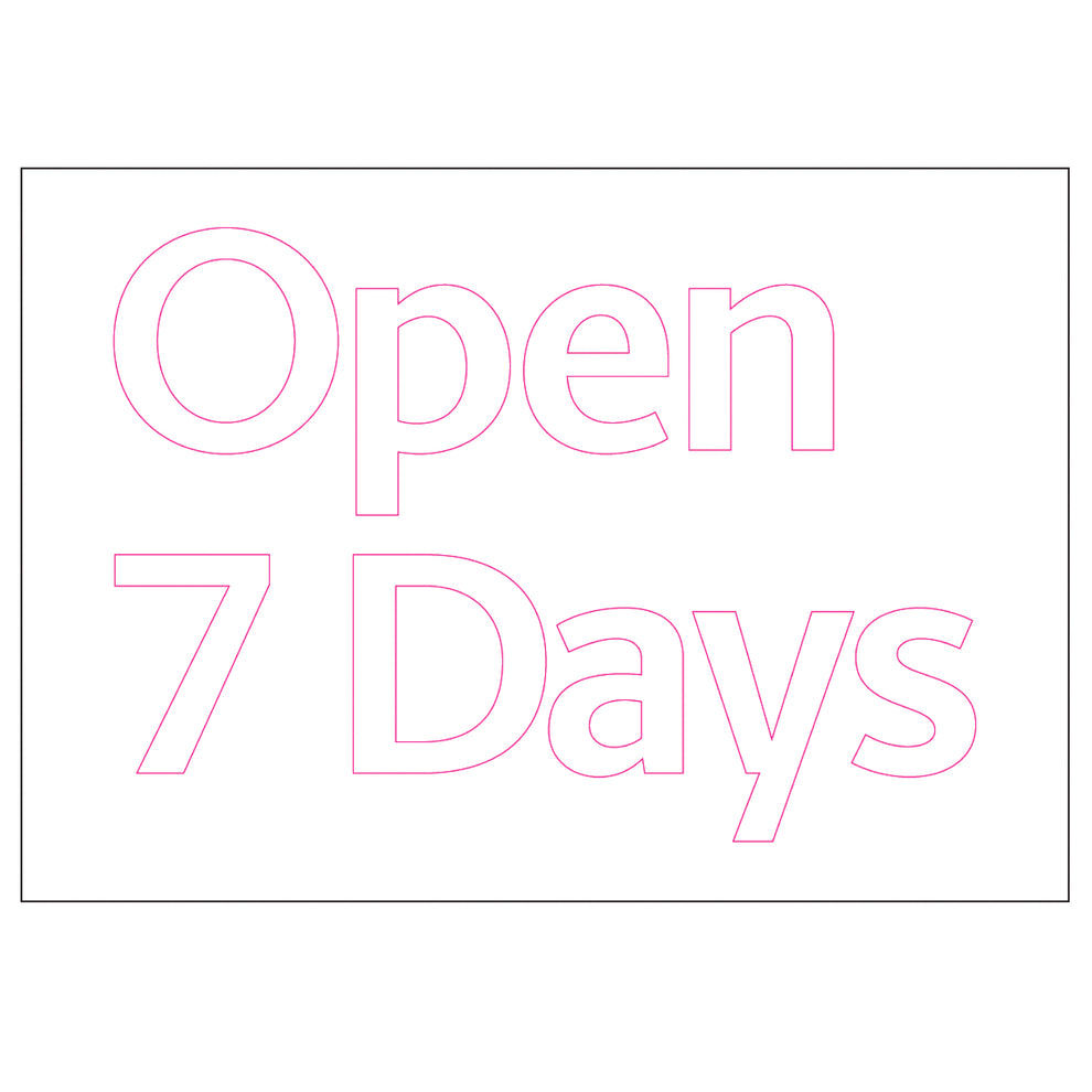 Door Decal - OPEN 7 DAYS [GX-46] – TUPSS.yunker.com